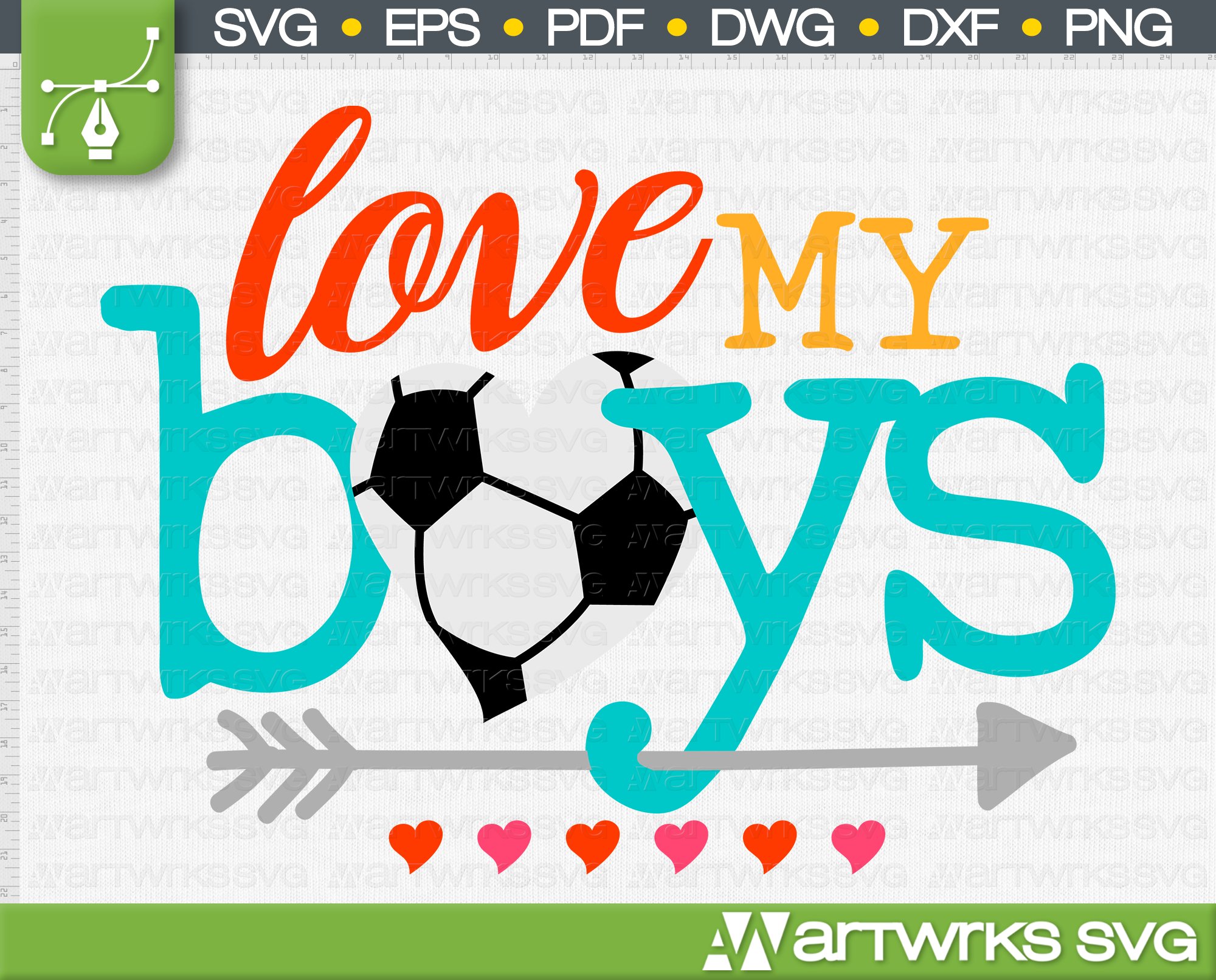 Soccer mom SVG files for Cricut | Love my boys