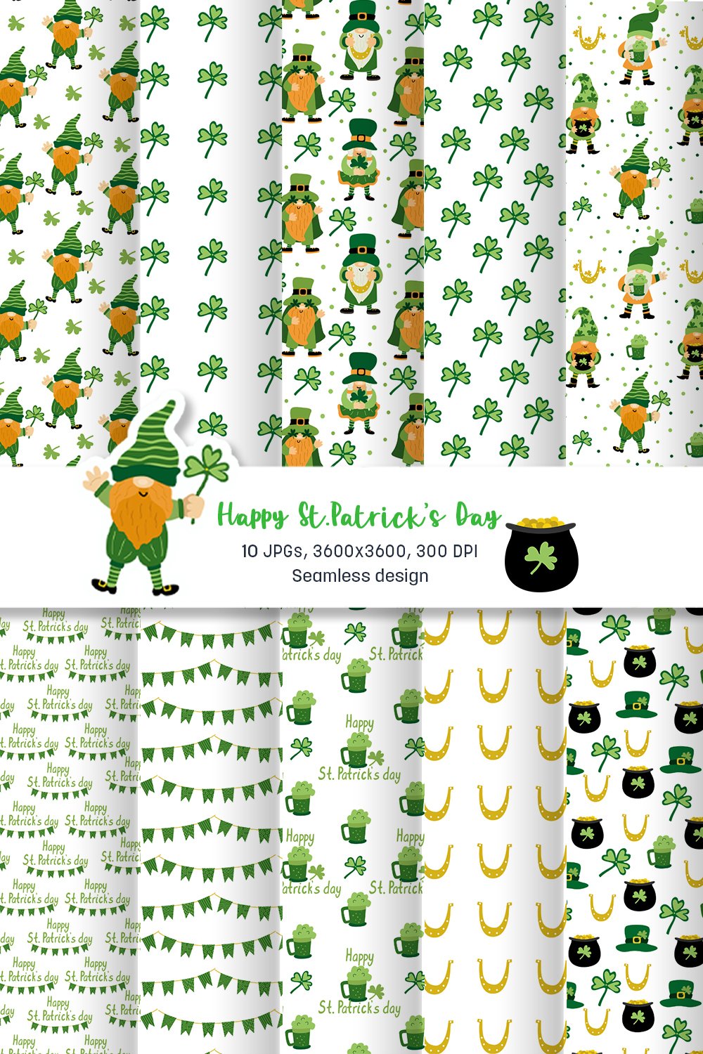 St. Patrick’s Day Digital Paper Collection