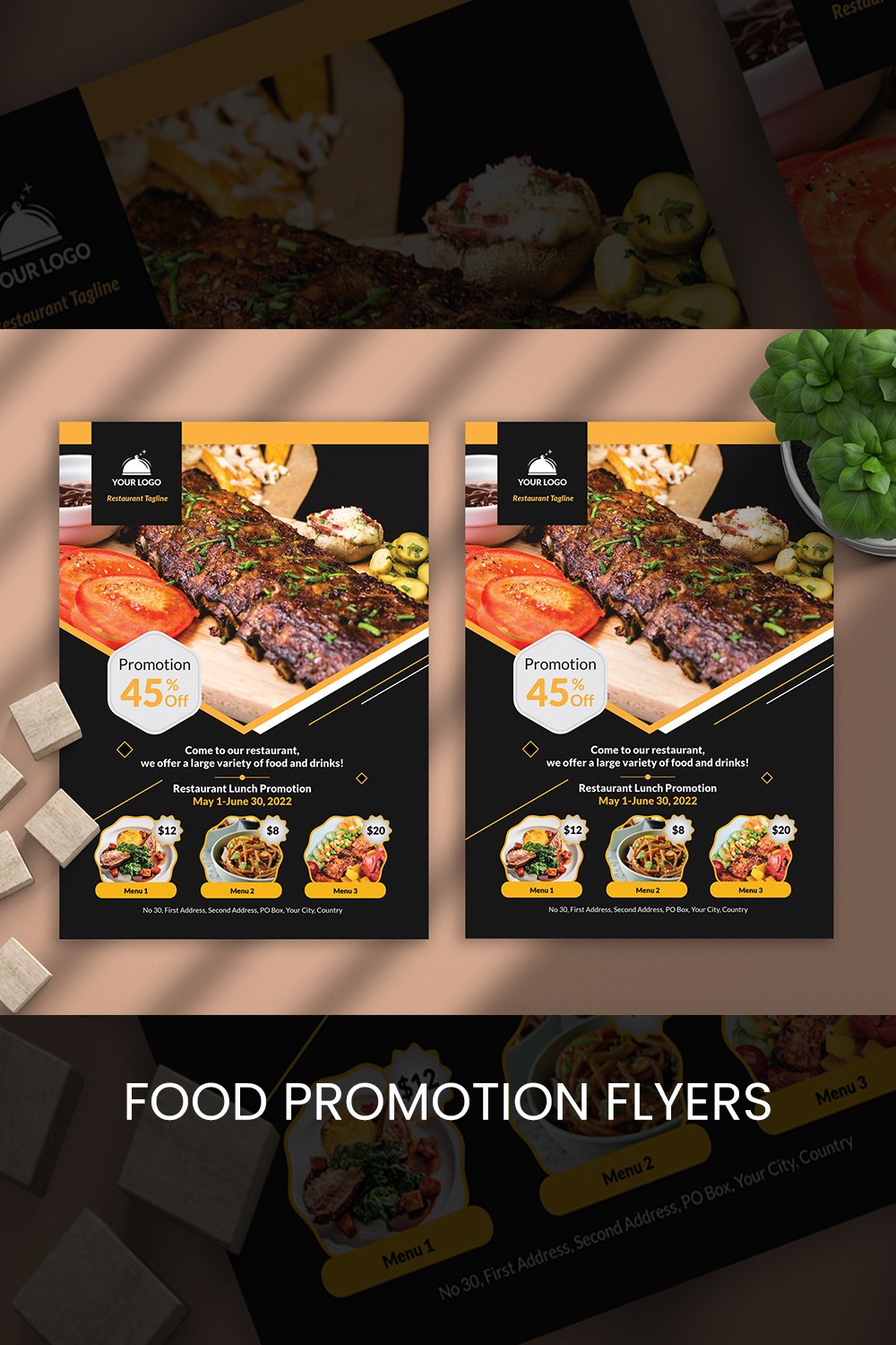 Food Promotion Flyers - Print Size