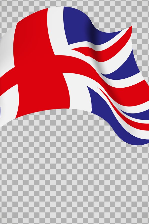 England flag on transparent background