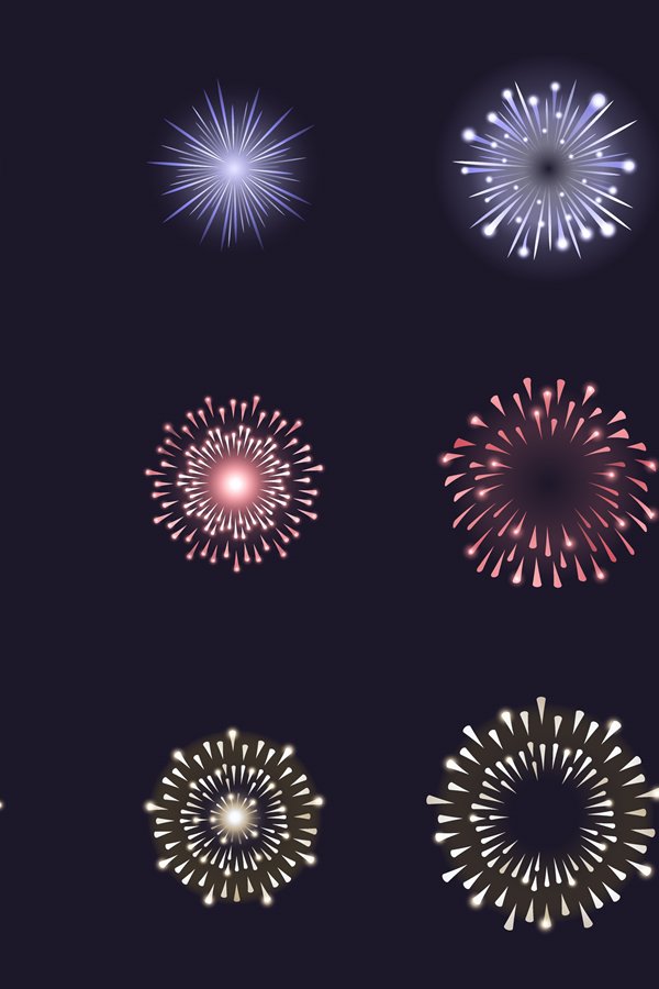 Fireworks animation. Animated firework explosion frames