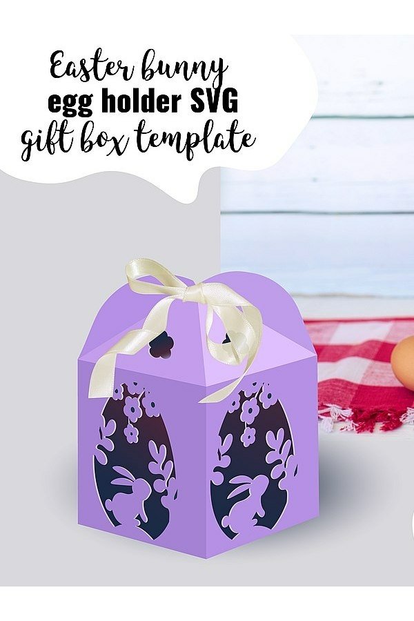 Easter bunny egg holder SVG Cuttable Gift Box (1223152)