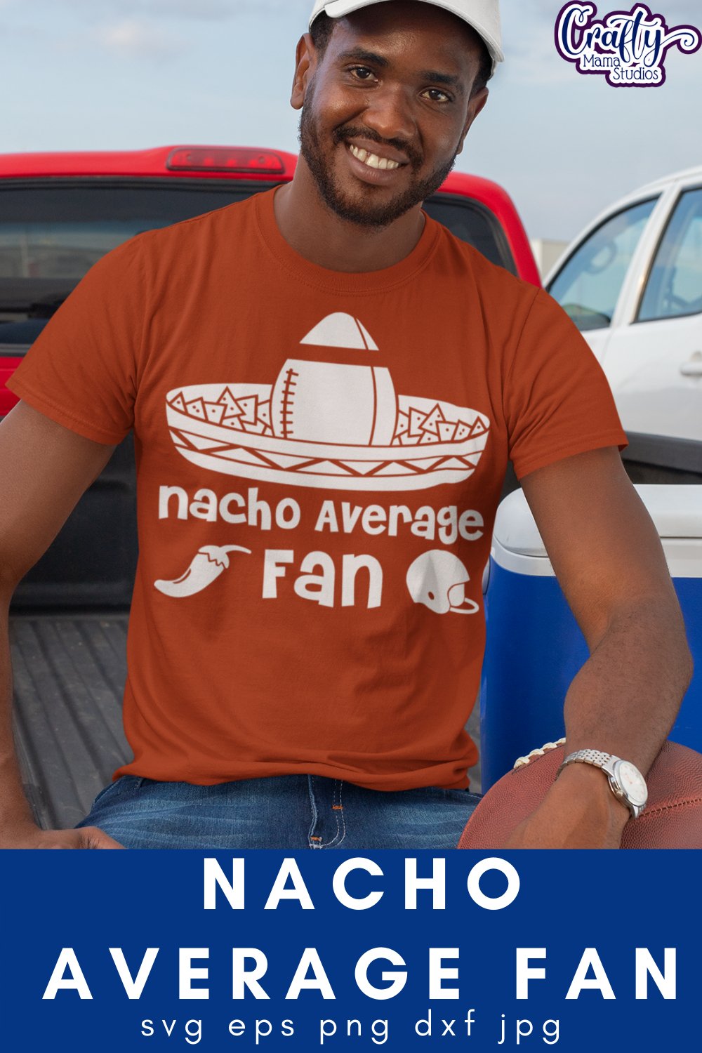 Nacho Average Fan | Football Svg Design Cut File