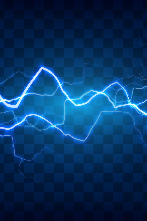 Electric discharge shocked effect for design. Power electric