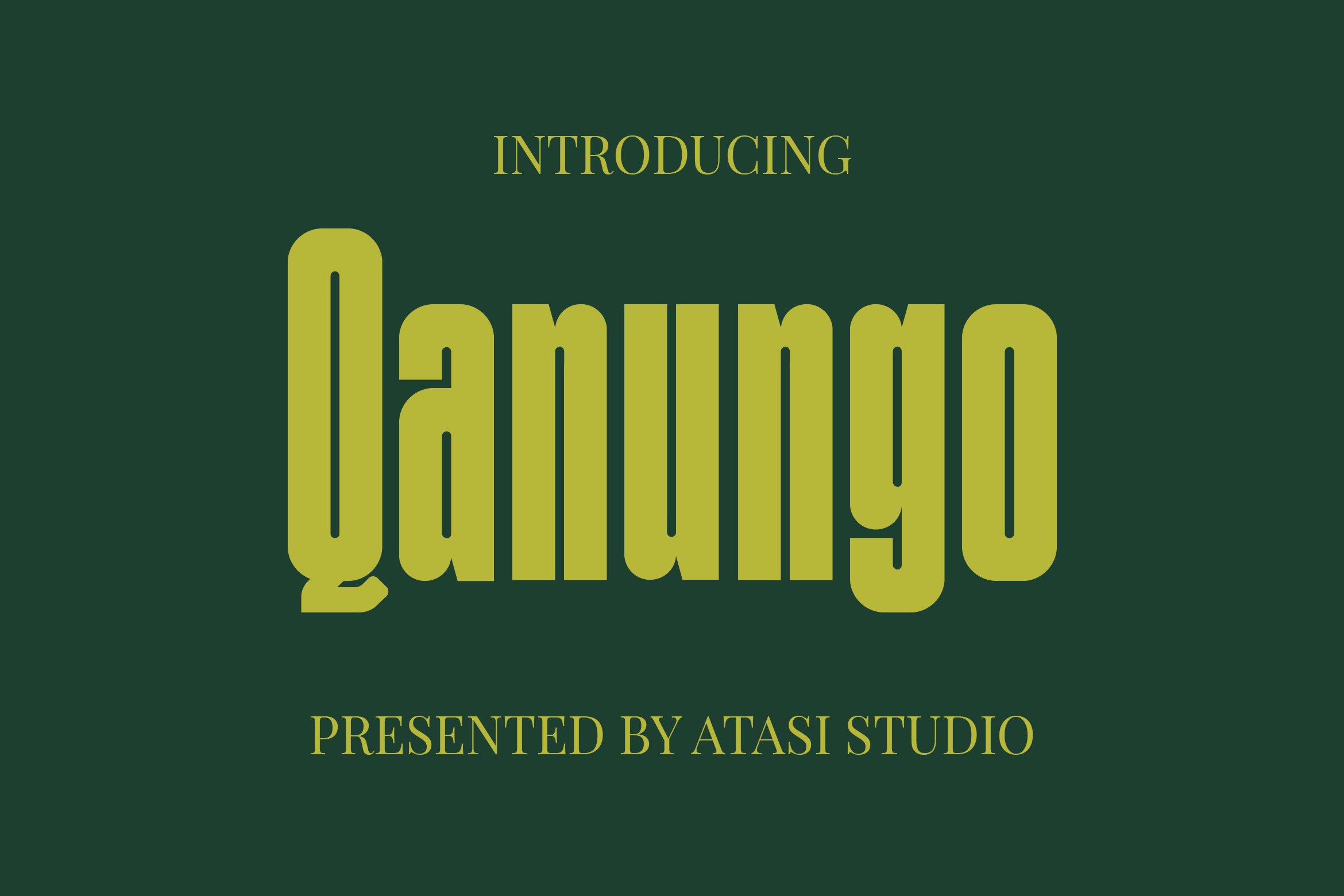 Qanungo - Condensed Font