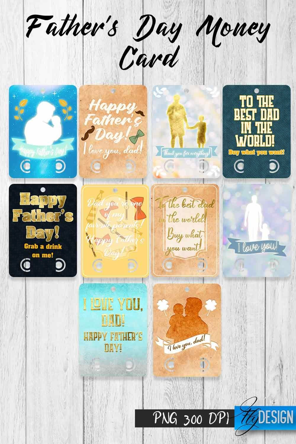 Fathers Day Money Card PNG Designs | Money Holder Printables