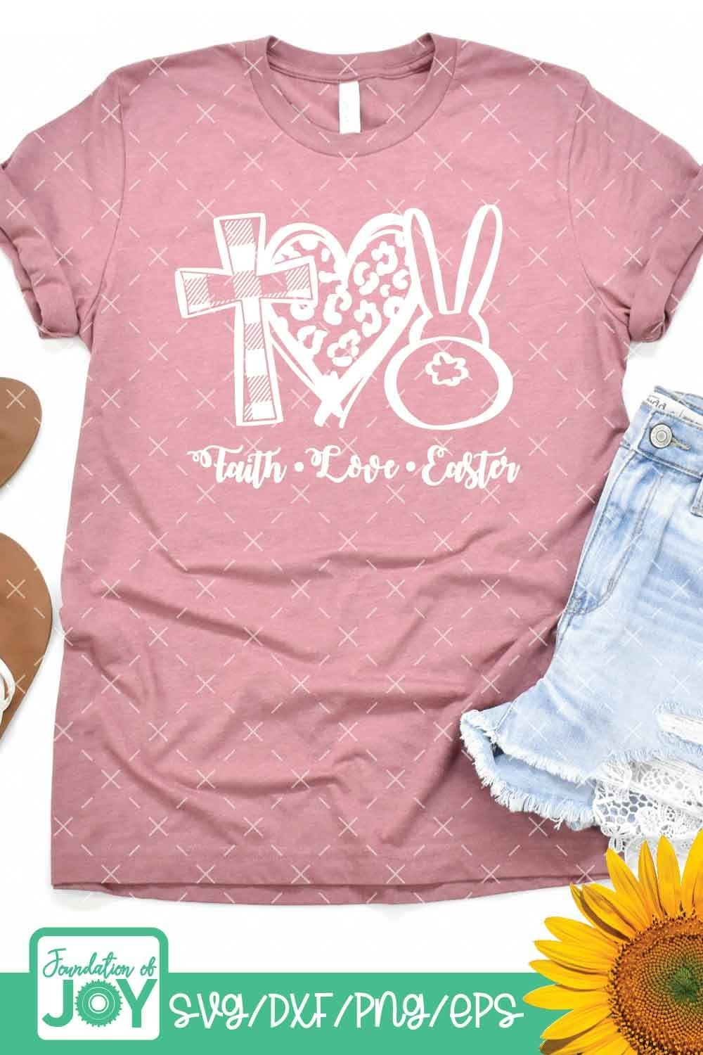 Faith Love Easter svg, Bunny svg, Rabbit svg, Christian svg