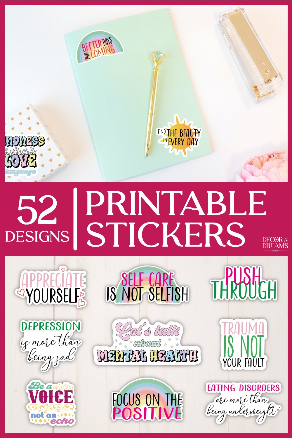 Motivational Stickers Bundle | Inspirational Stickers Bundle