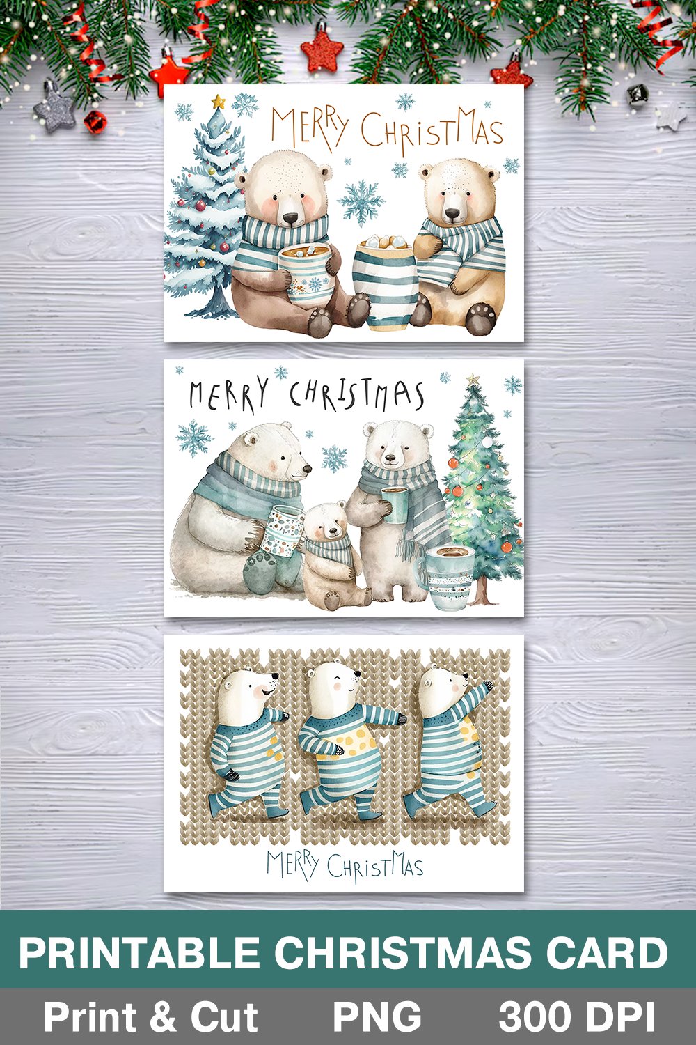 Merry Christmas Card printable