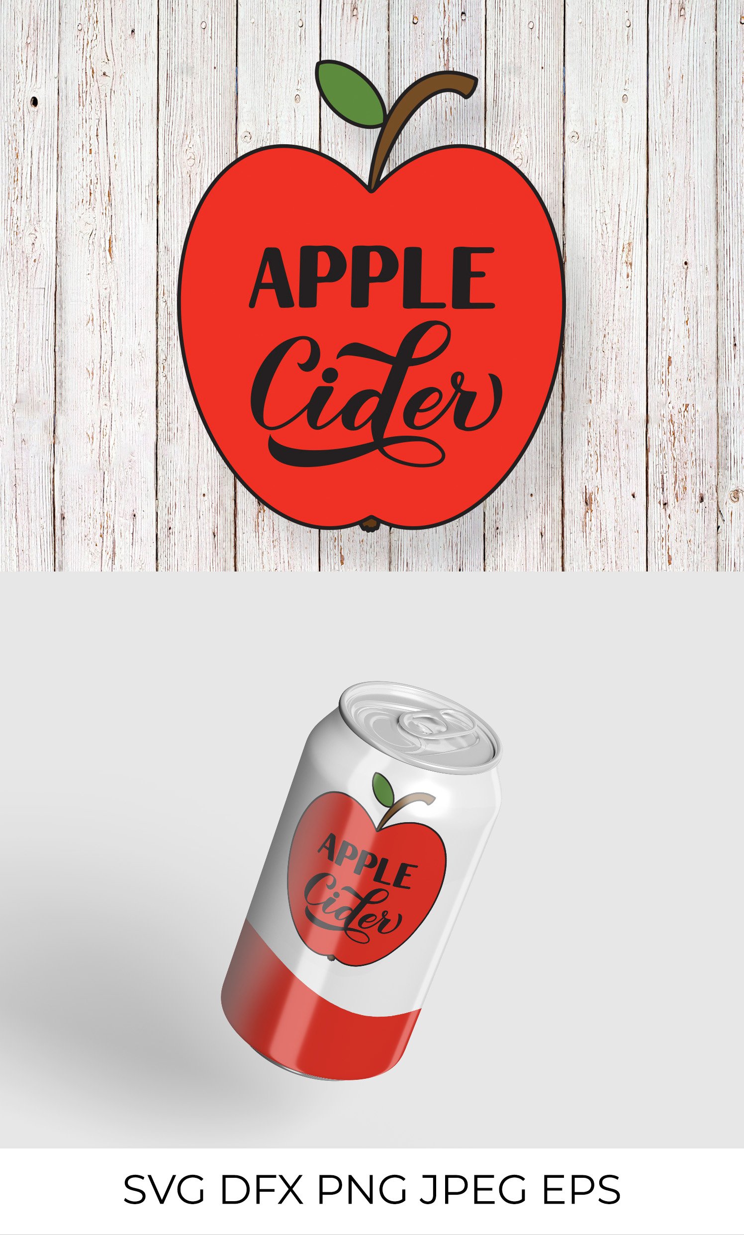 Apple Cider SVG. Calligraphy lettering label. (2046456)