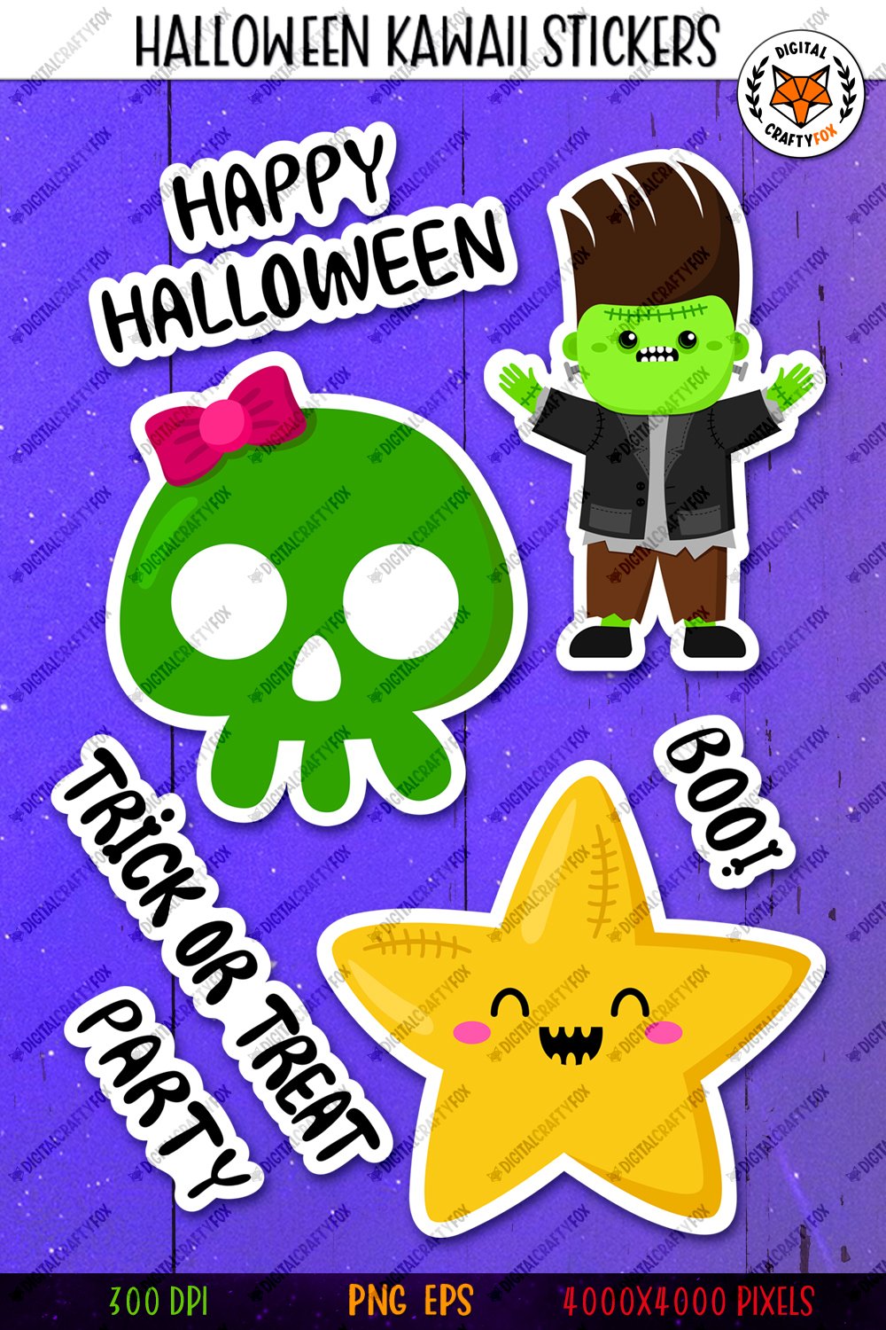Halloween Stickers PNG, Printable Halloween Stickers
