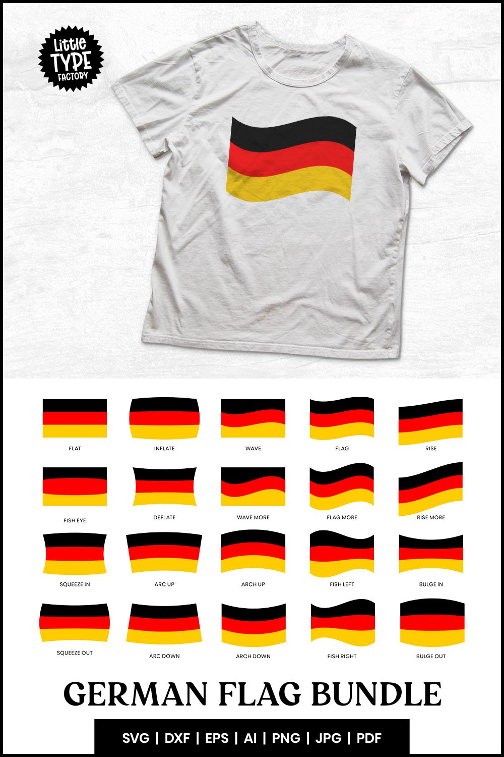GERMANY FLAG SVG BUNDLE | German Flag PNGs