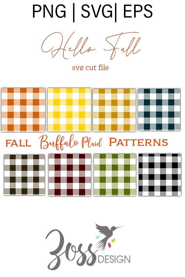 Fall Buffalo Plaid patterned digital papers