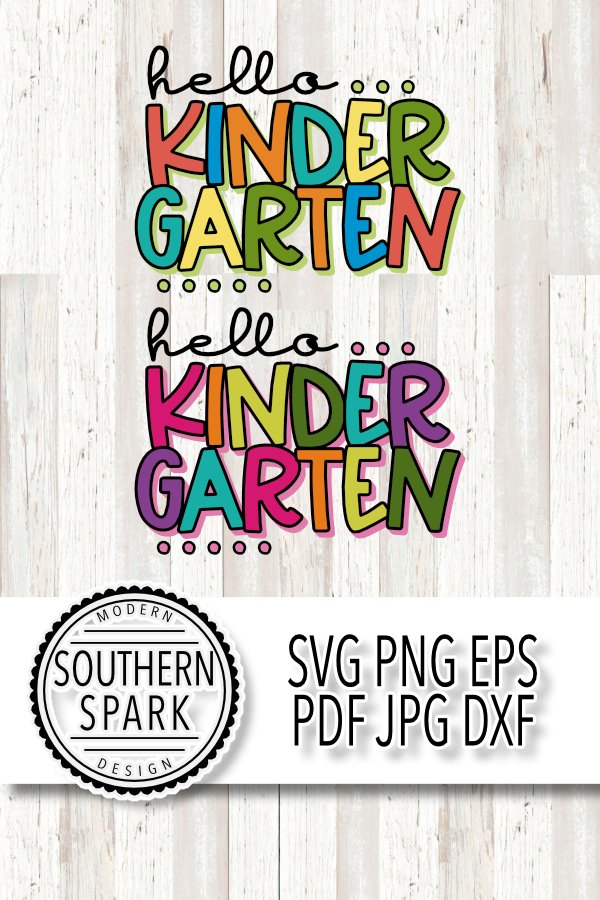 Hello Kindergarten Back To School (1499468)