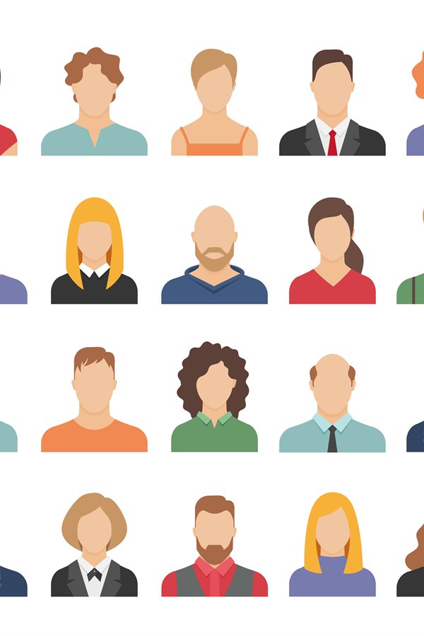 People business avatars. Team avatars working office profess