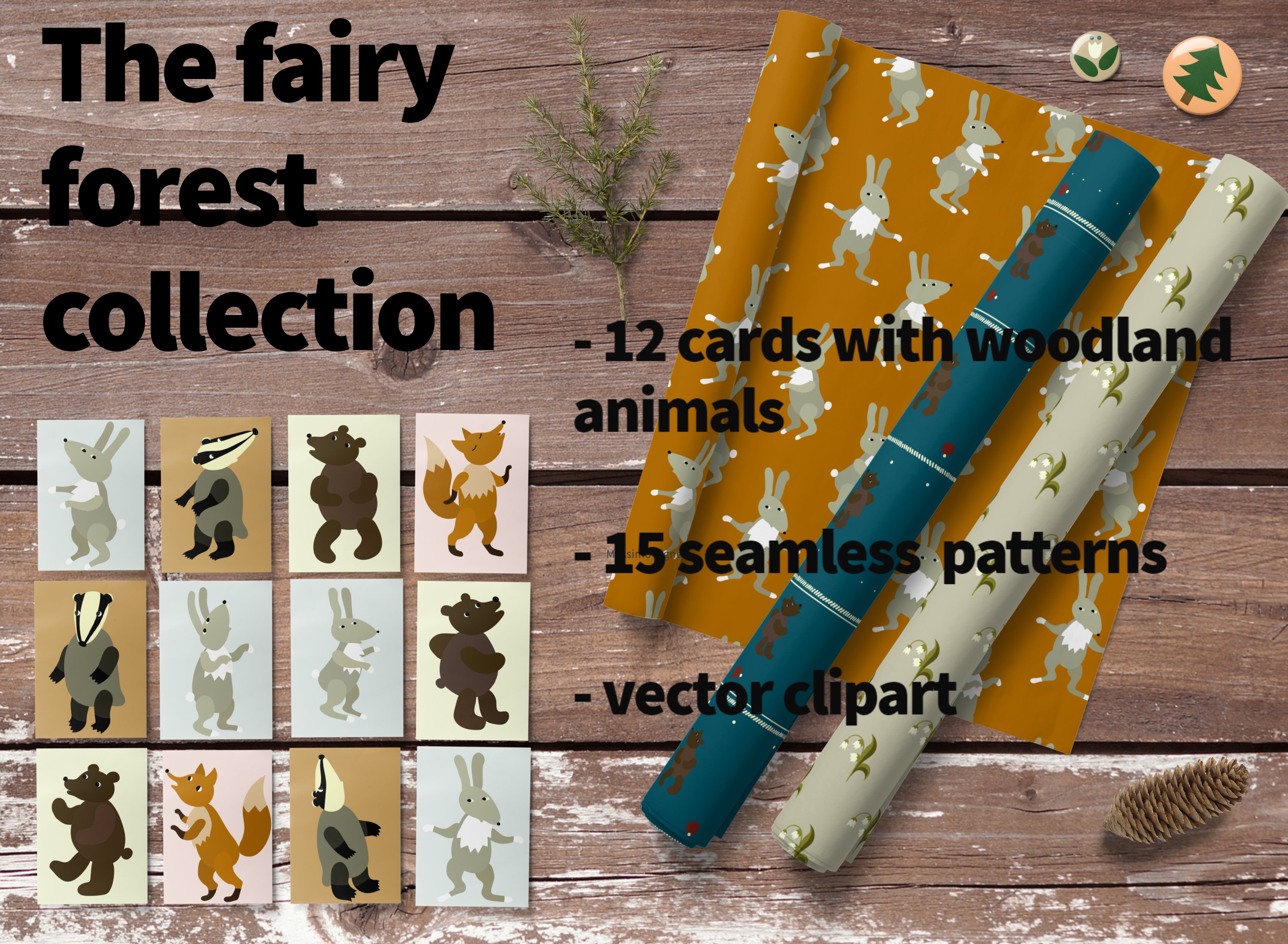 Fairy forest big design bundles