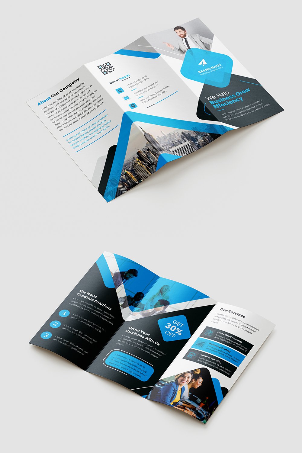 Business Advertisement Trifold Brochure