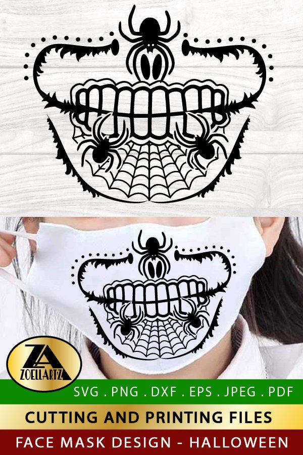 Halloween Mask SVG PNG EPS DXF Halloween SVG Cut files