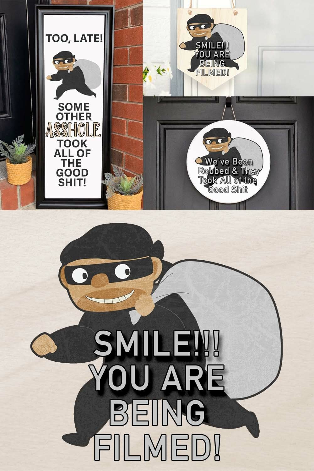 Funny You're on Camera Safety Designs