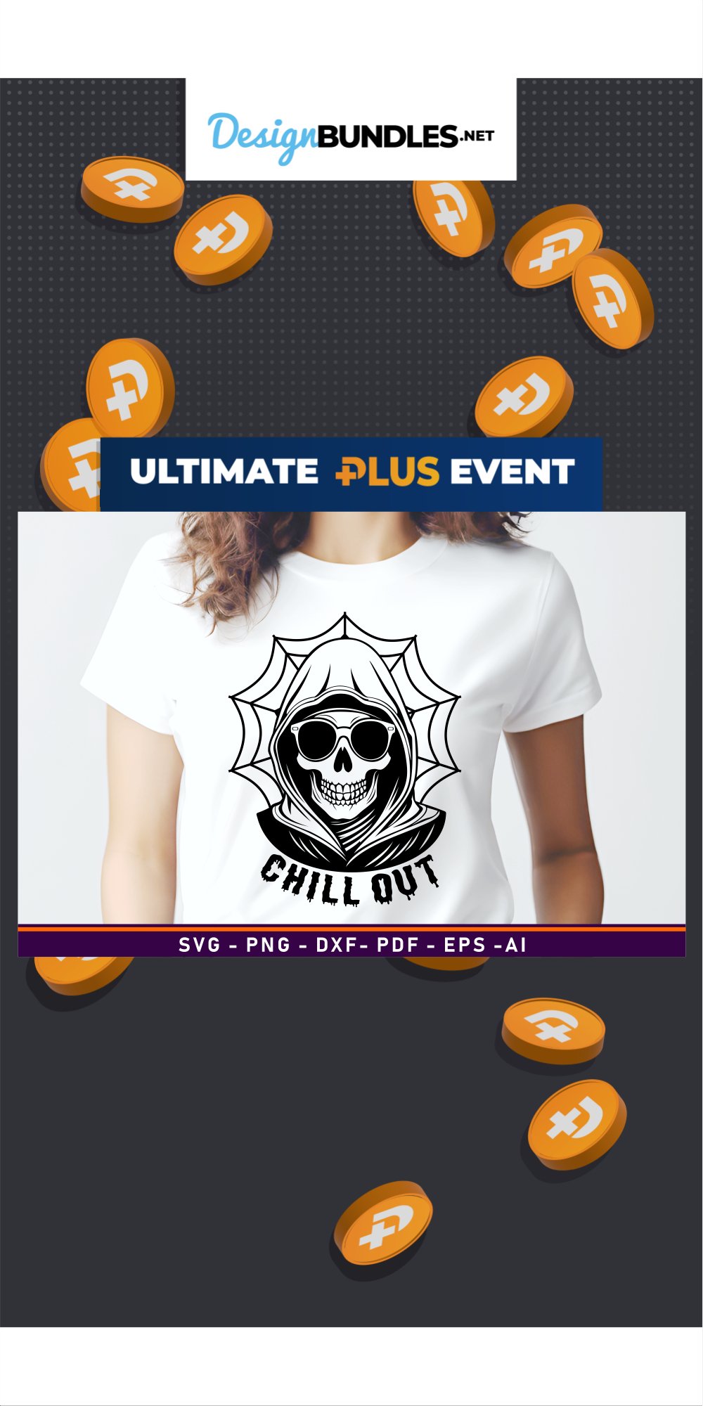 Skeleton Ghost Face Wearing Glasses, Halloween Shirt SVG