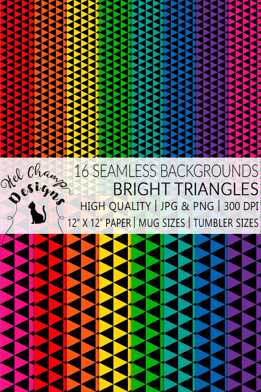 Triangles Bright | Papers | Patterns | Sublimation (2067018)