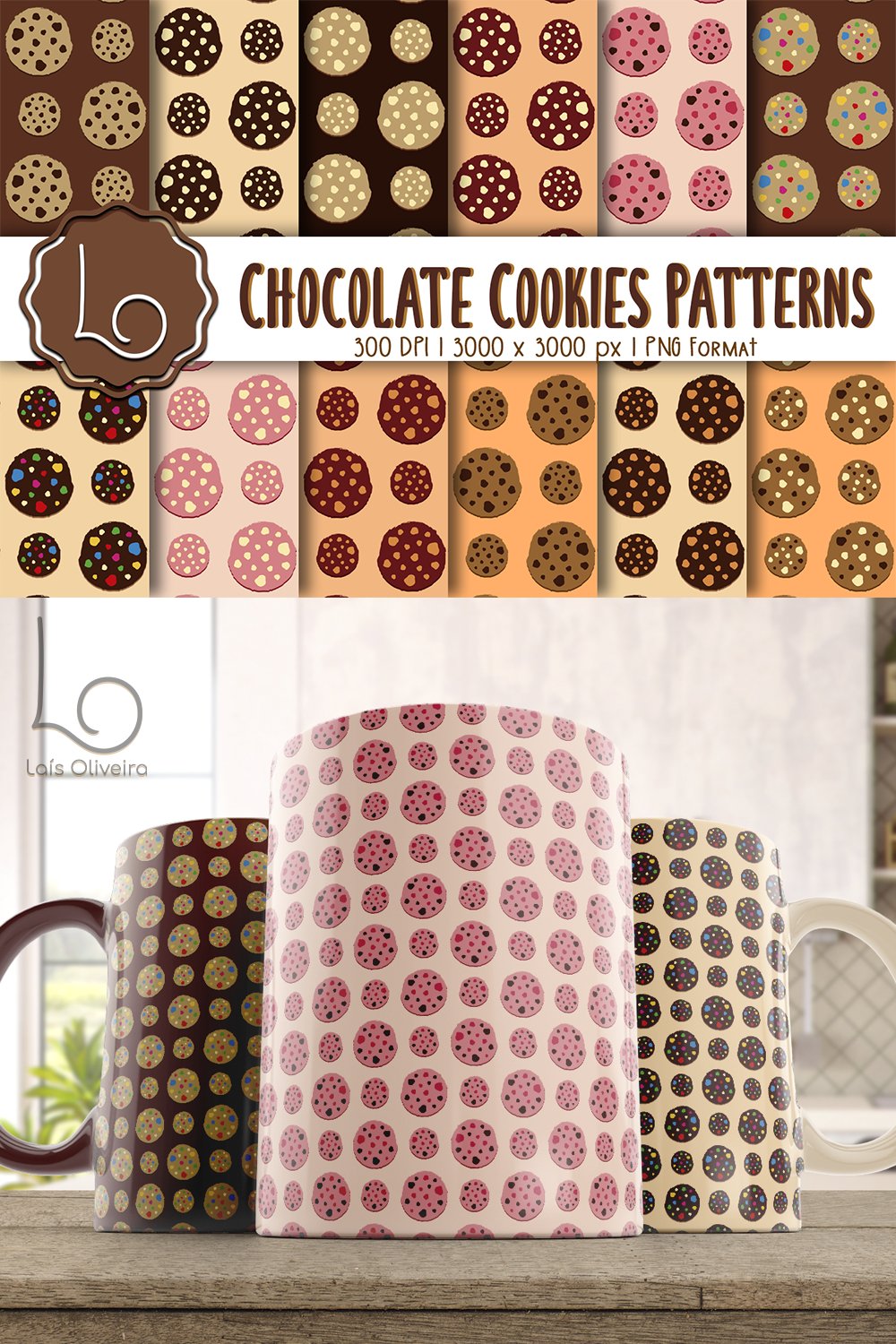 12 Chocolate Cookies Patterns