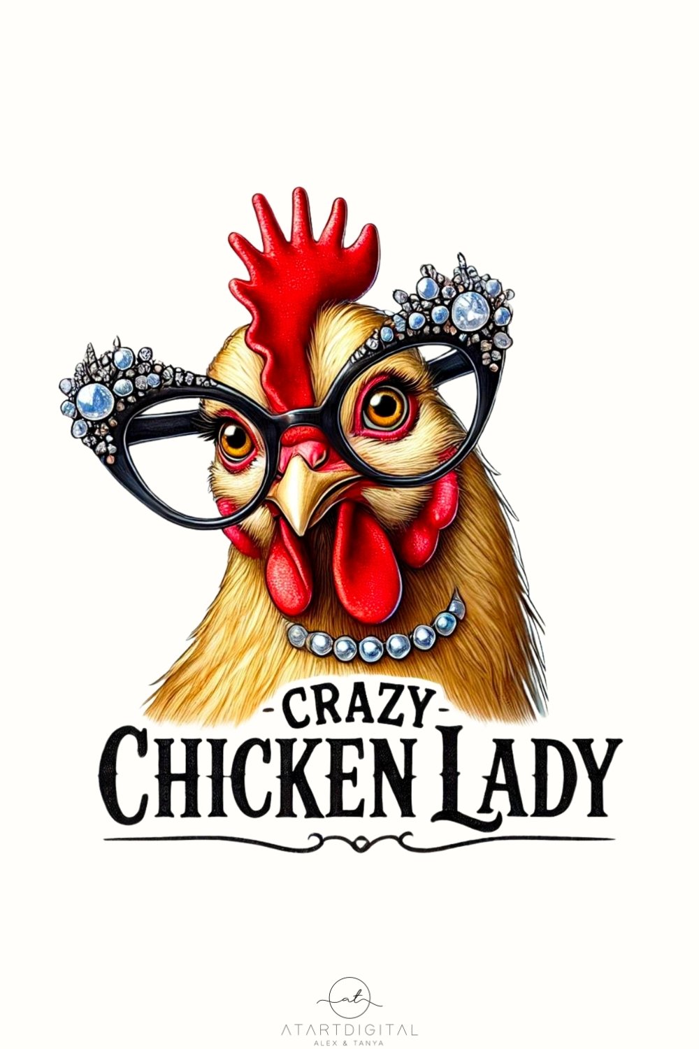 Crazy Chicken Lady PNG, Funny Chicken Lady Sublimation