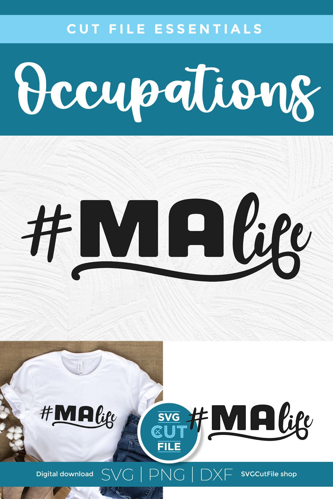 MA Life svg with swoosh