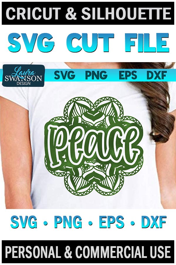 Peace Mandala SVG | Inspirational Mandala SVG