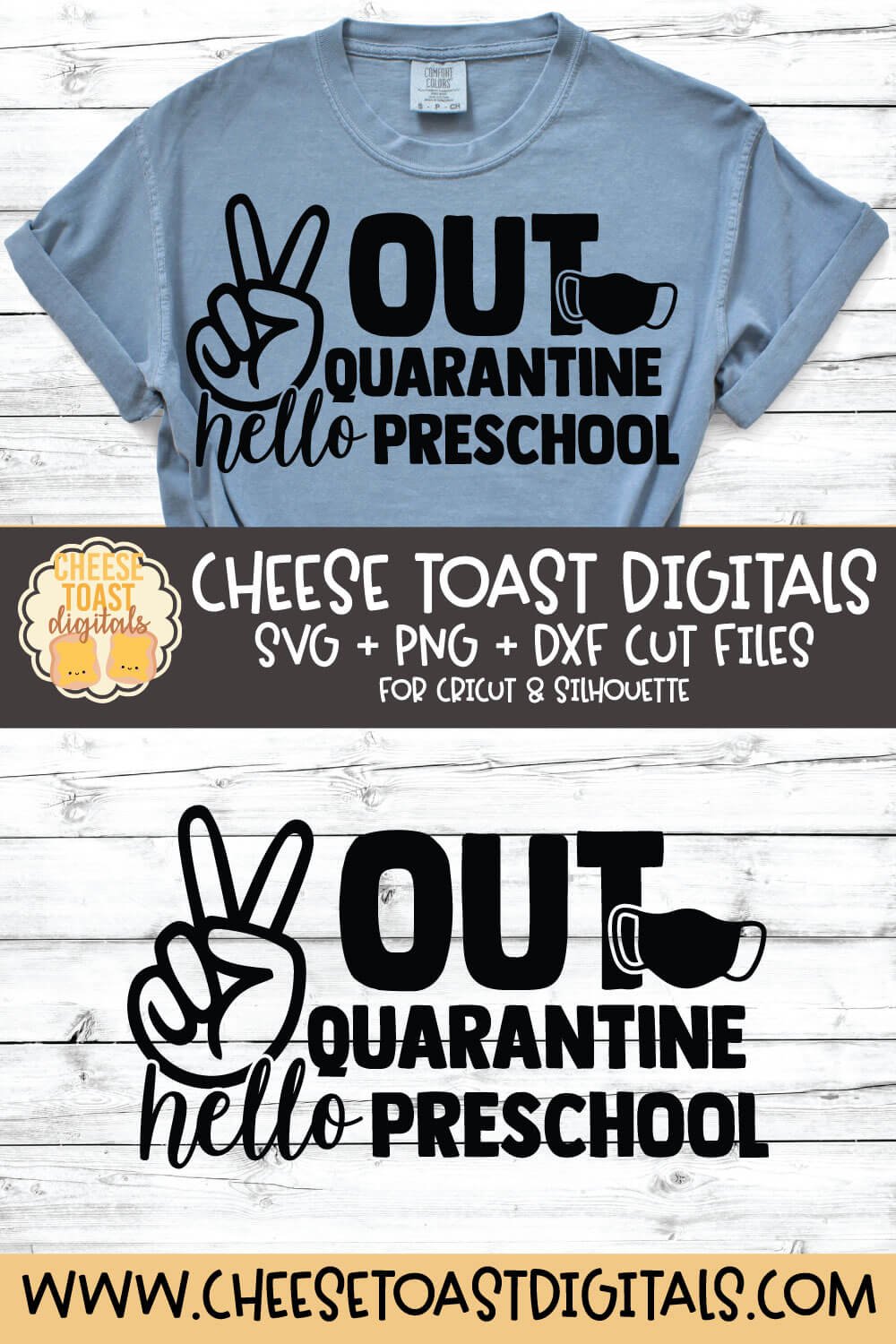 Peace Out Quarantine Hello Preschool | Mask SVG