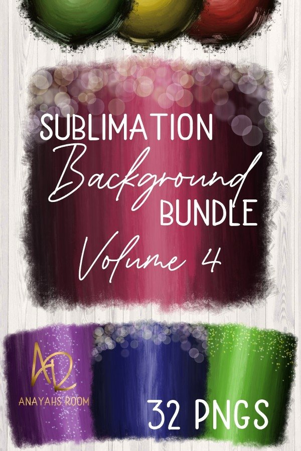 Sublimation Background Bundle Vol.4 Painted Red Purple Blue