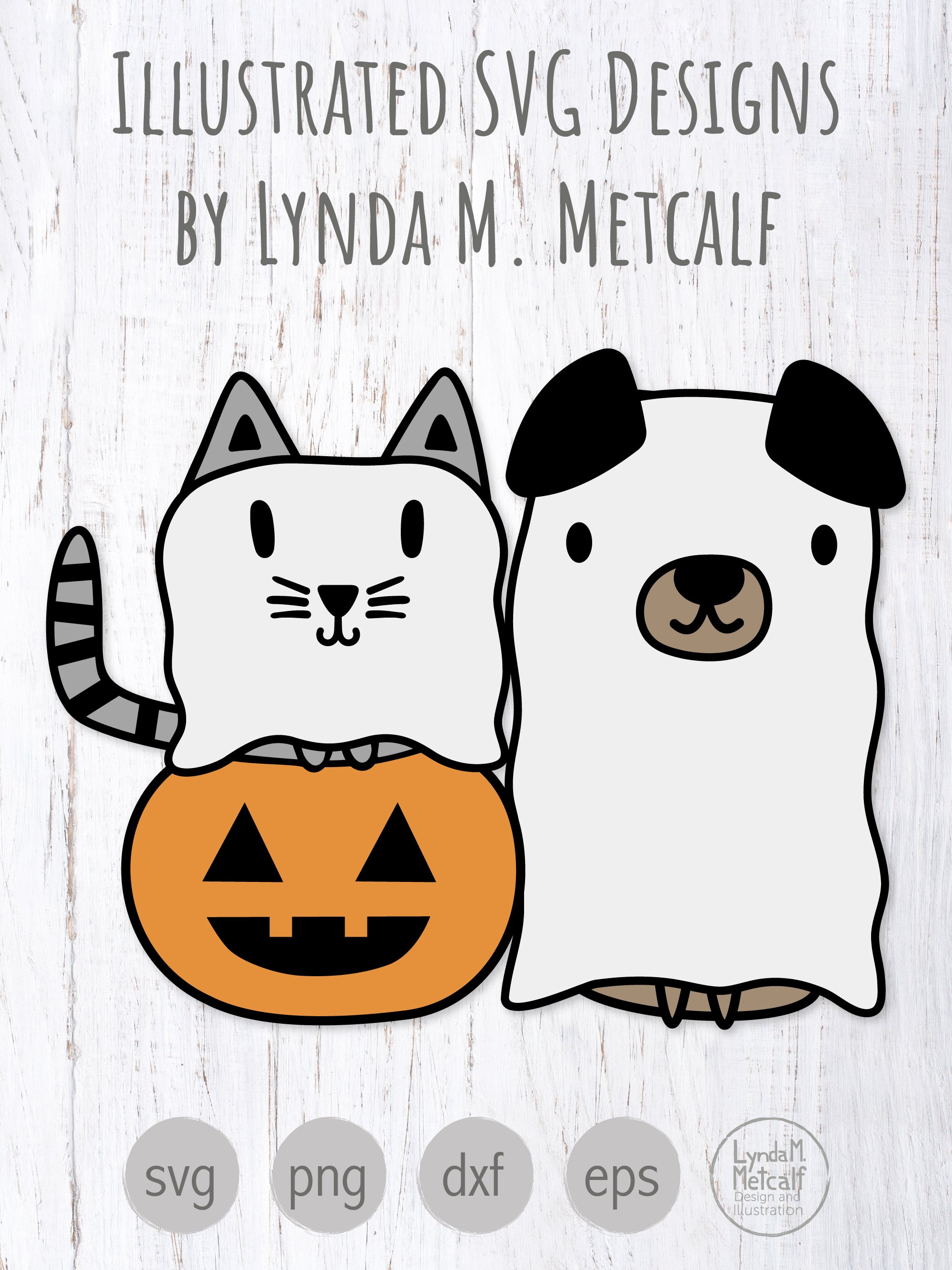 Halloween Pets svg, Ghost Pets, Spooky Dog, Spooky Cat Png