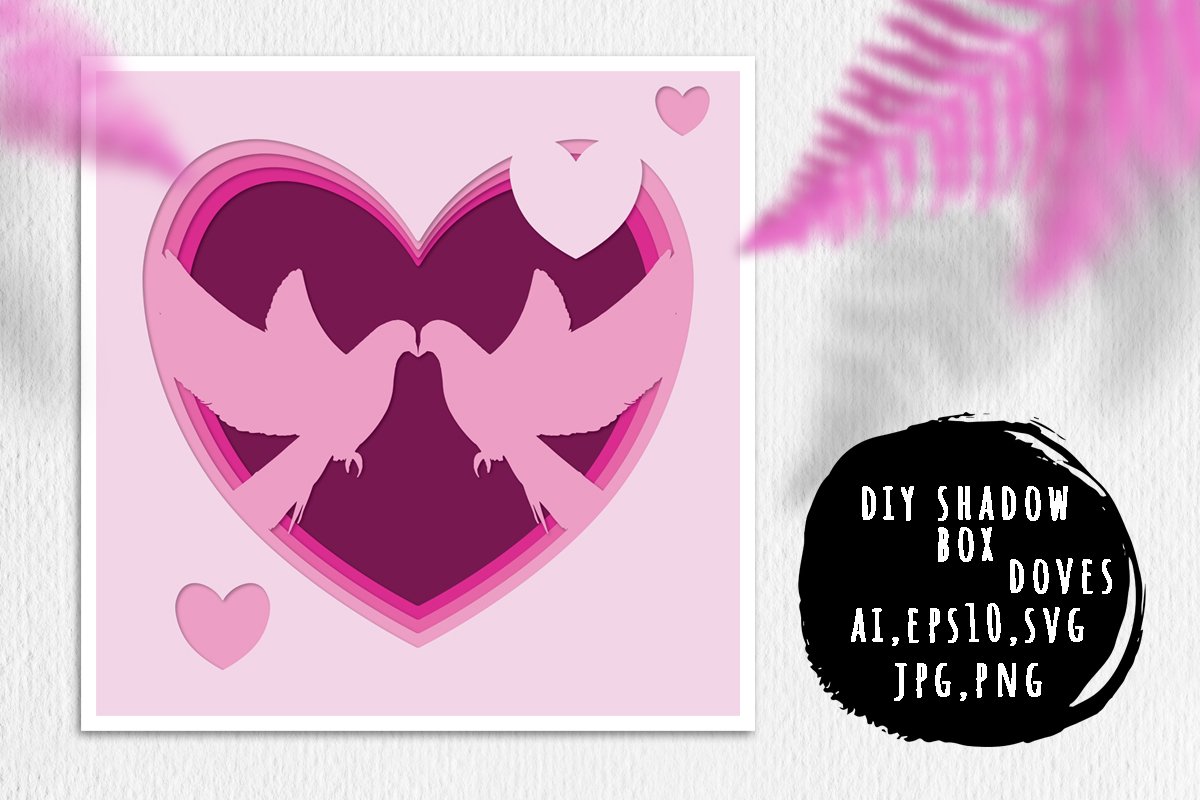 Romantic / Love DIY Shadow Box. Magic Light