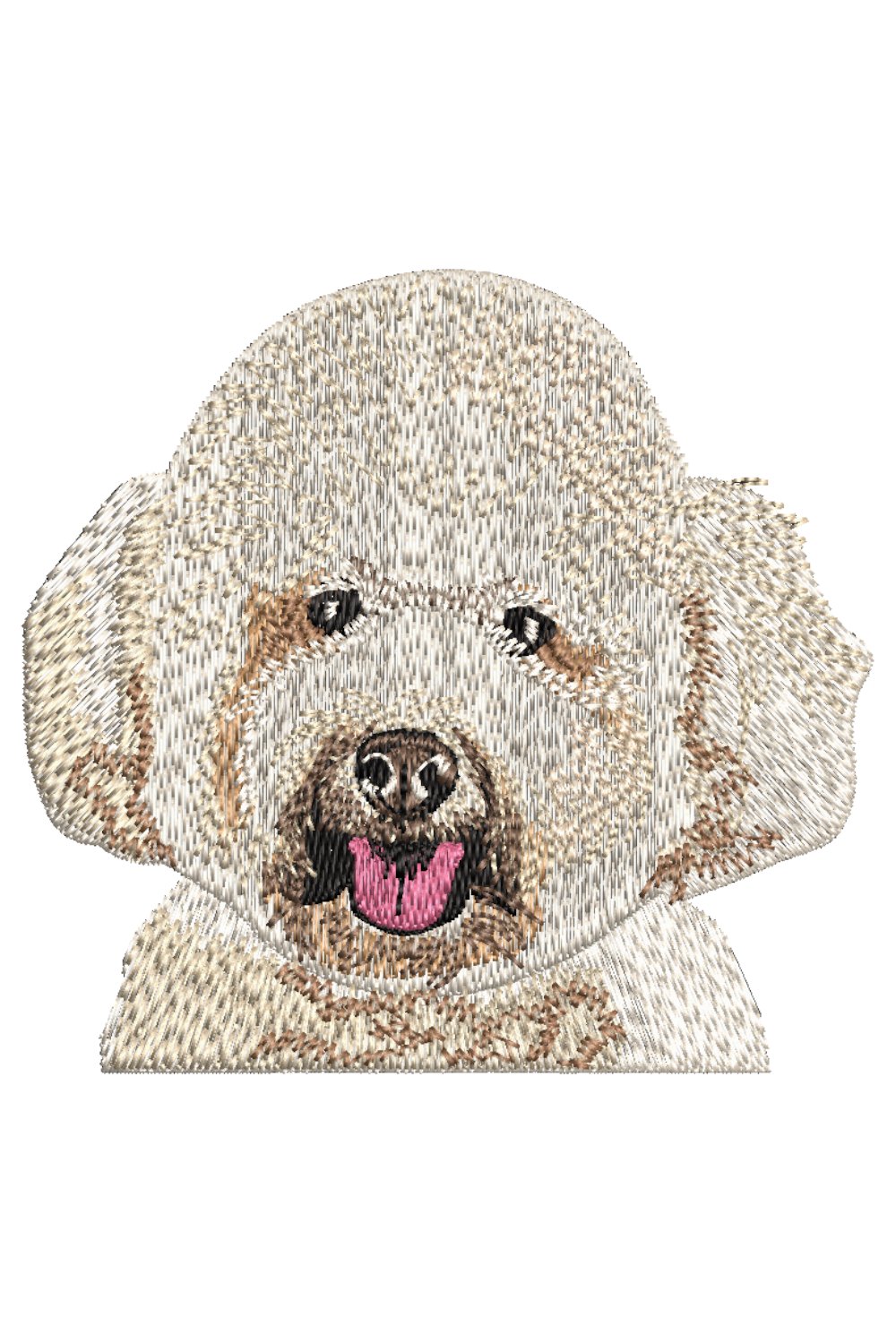 Apricot Poodle machine embroidery file