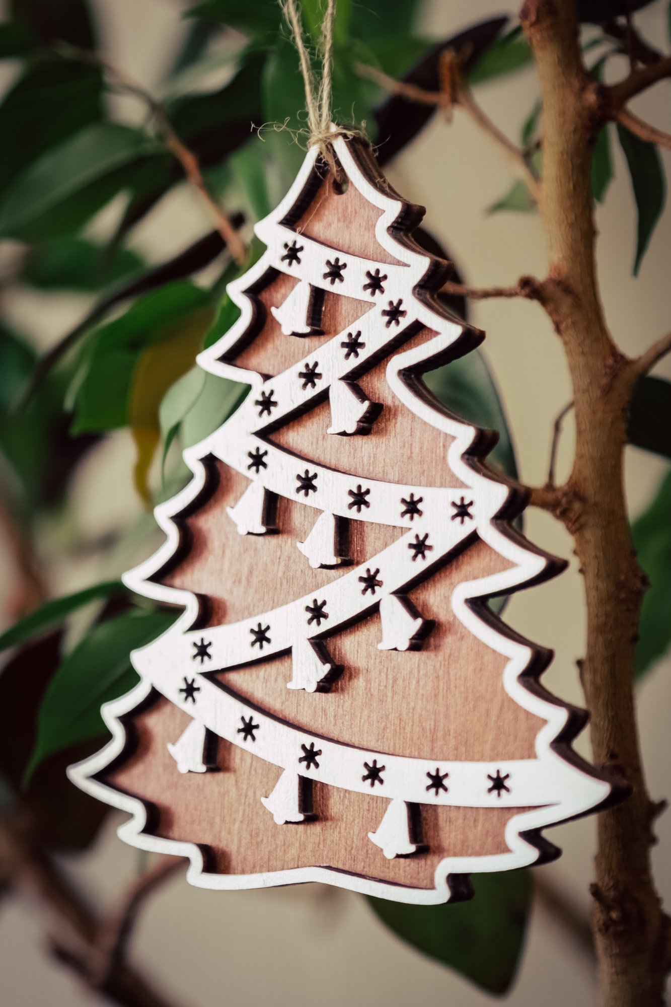 Christmas Tree Toy With Small Bells and Snowflakes