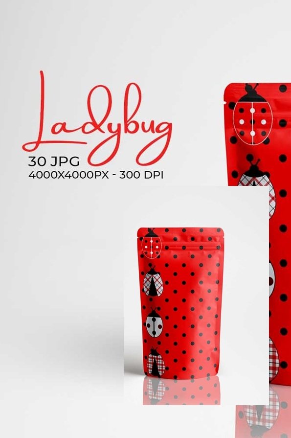 Ladybug Elements & Backgrounds Pack