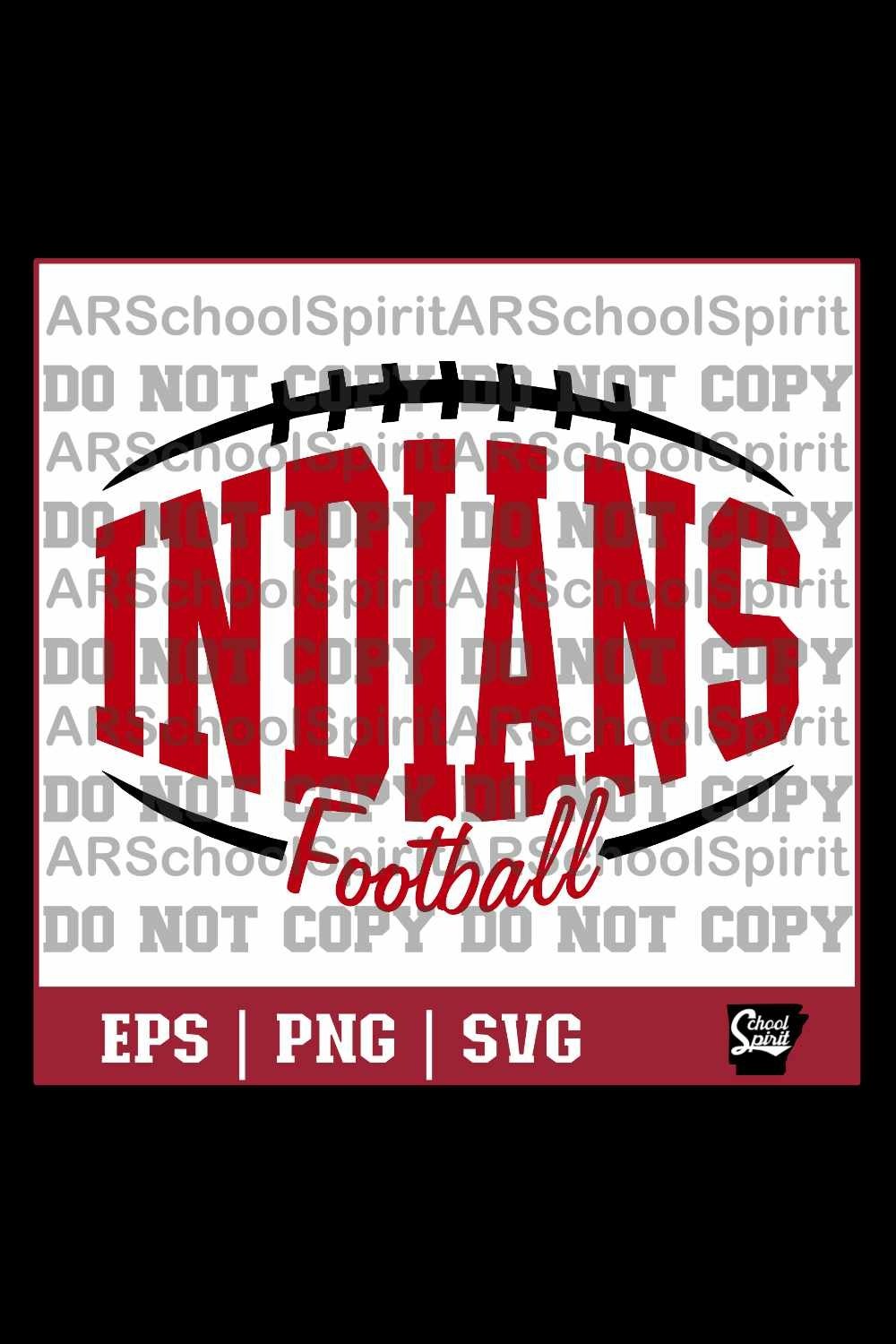 Indians Football SVG Shirt Design
