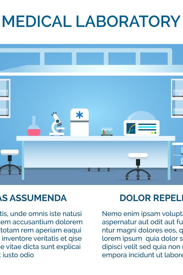 Medical laboratory interior