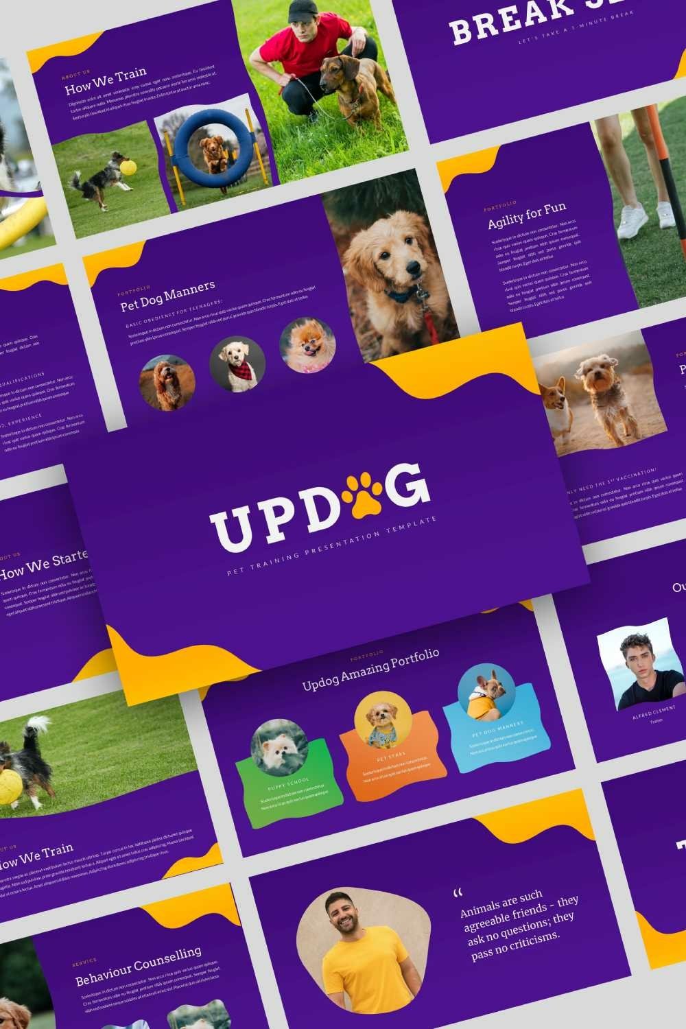 Updog - Pet Training PowerPoint Presentation Template