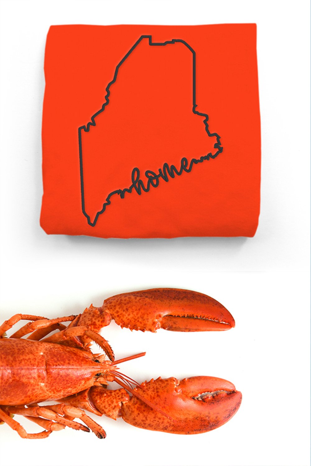 Maine Home State Outline Embroidery Design