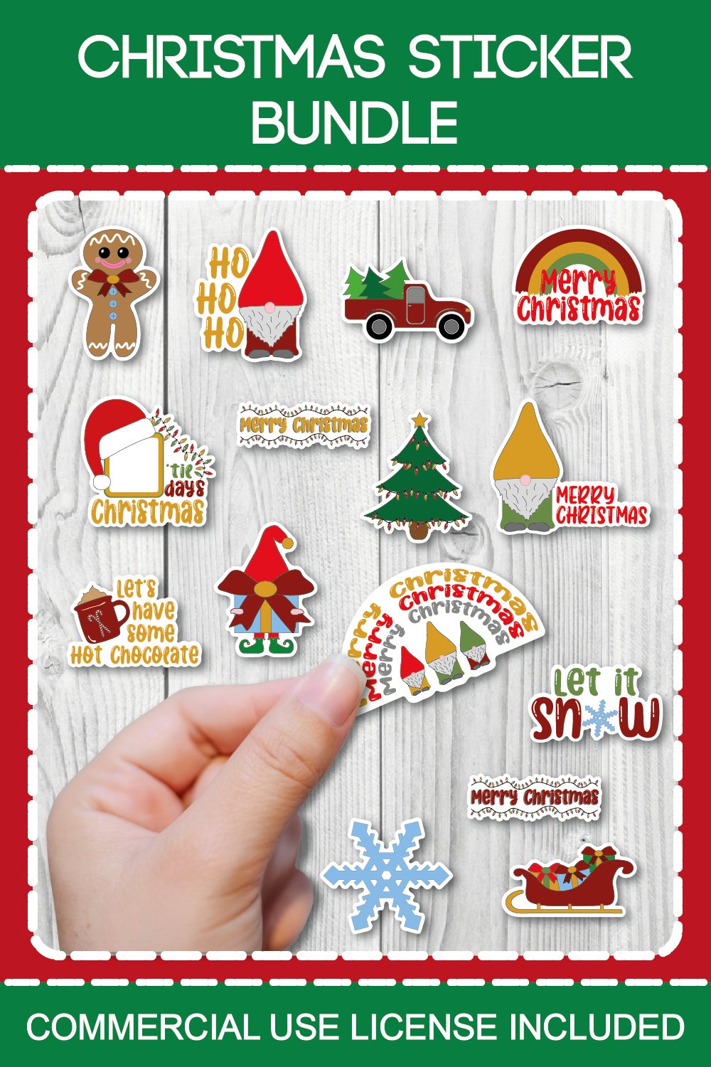 Packaging Christmas Stickers