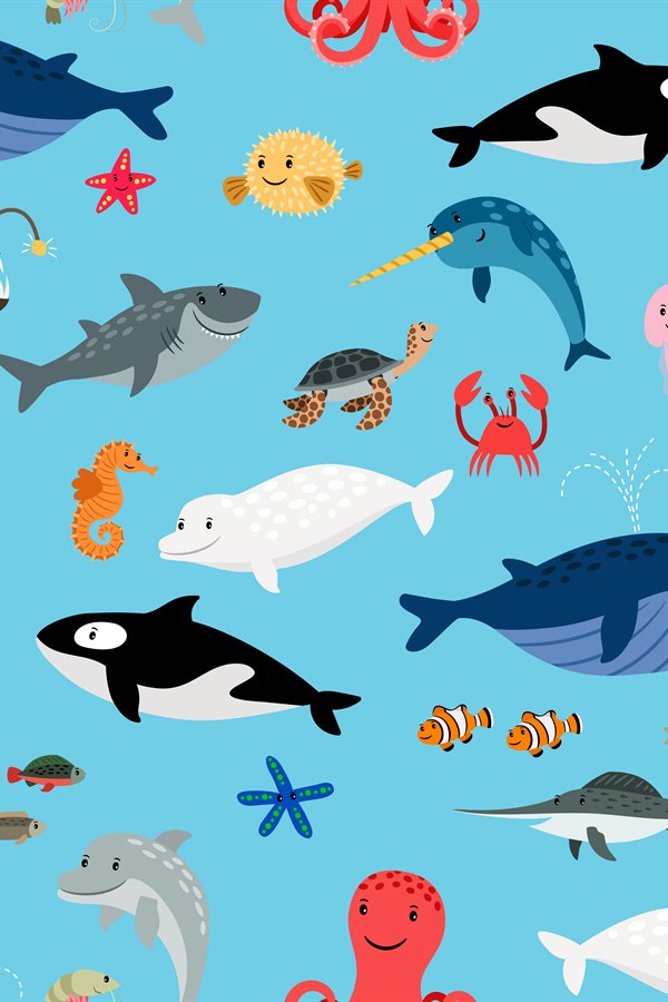 Sea animals pattern (904009)