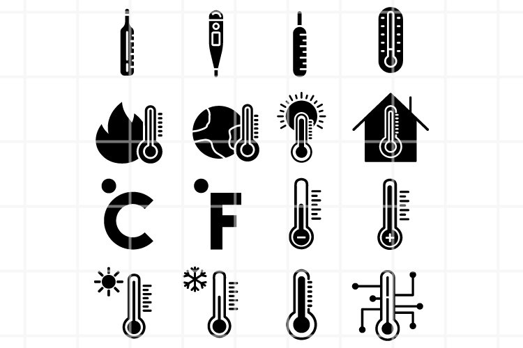 Temperature SVG. Thermometre clipart. Weather (1548186)