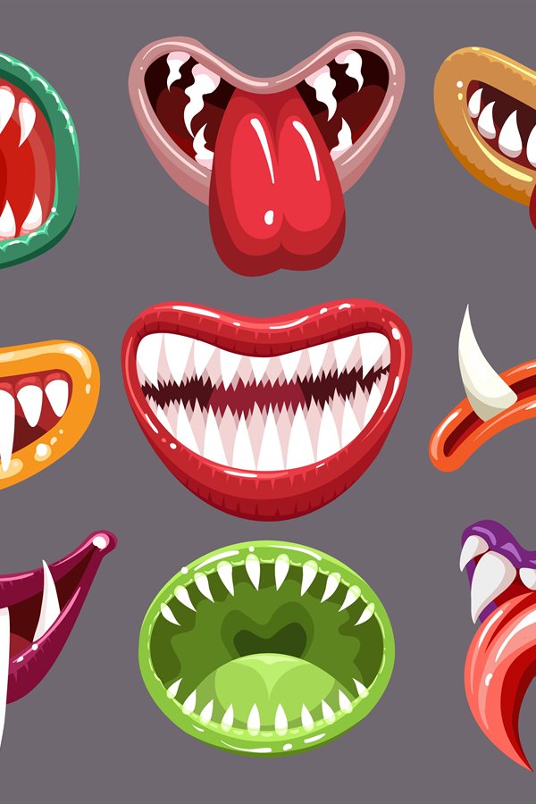 Monster mouths set