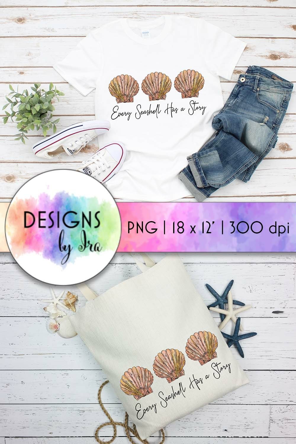 Summer Sublimation | Seashell Sublimation | (1359923)