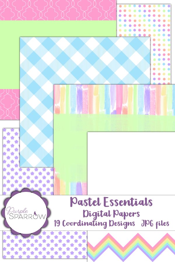 Pastel Essentials Digital Paper Set