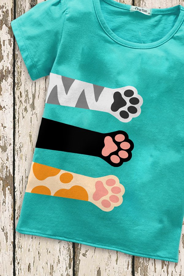 Cat Arms and Paws SVG File
