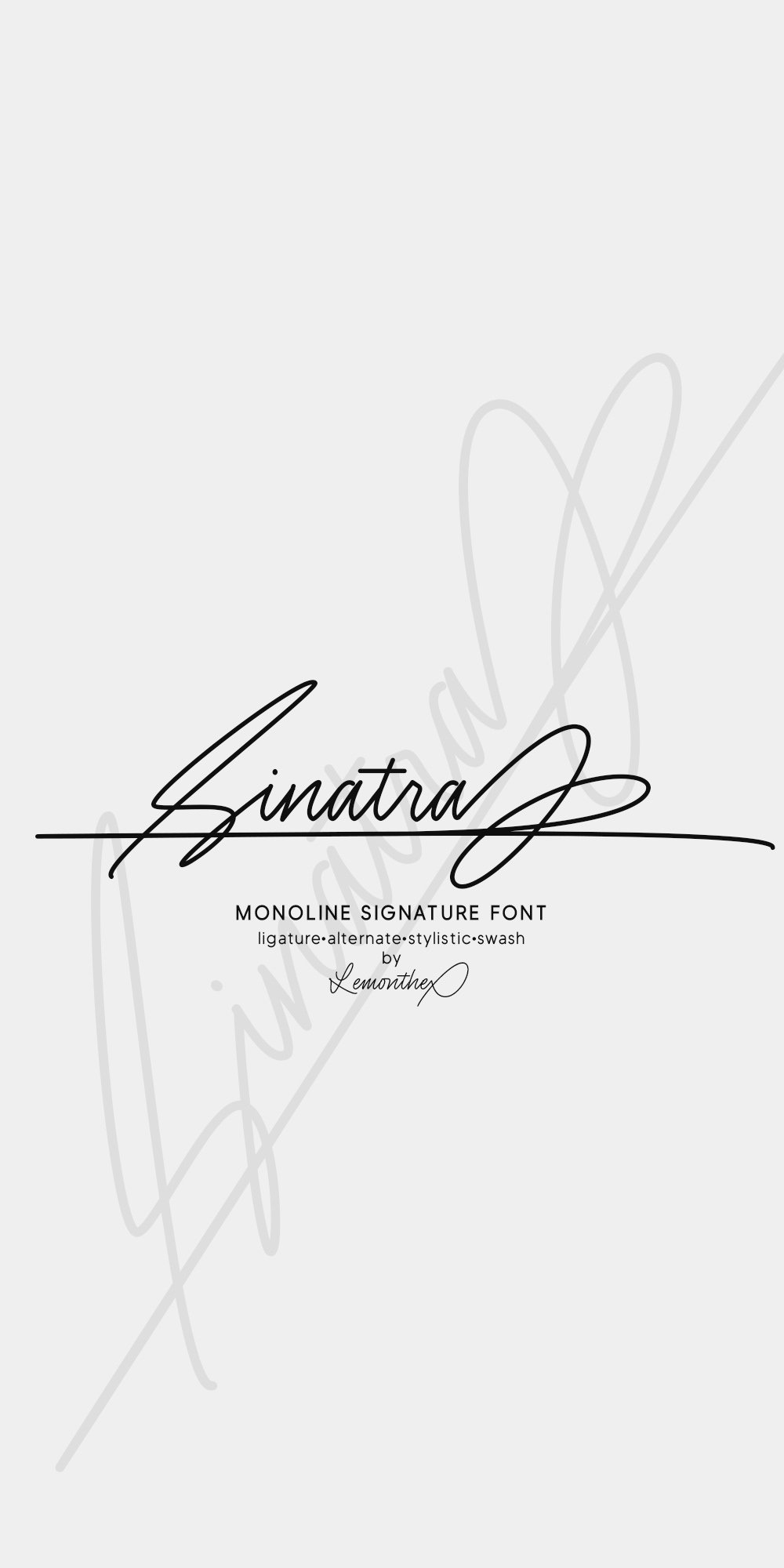 Sinatra - Signature Font