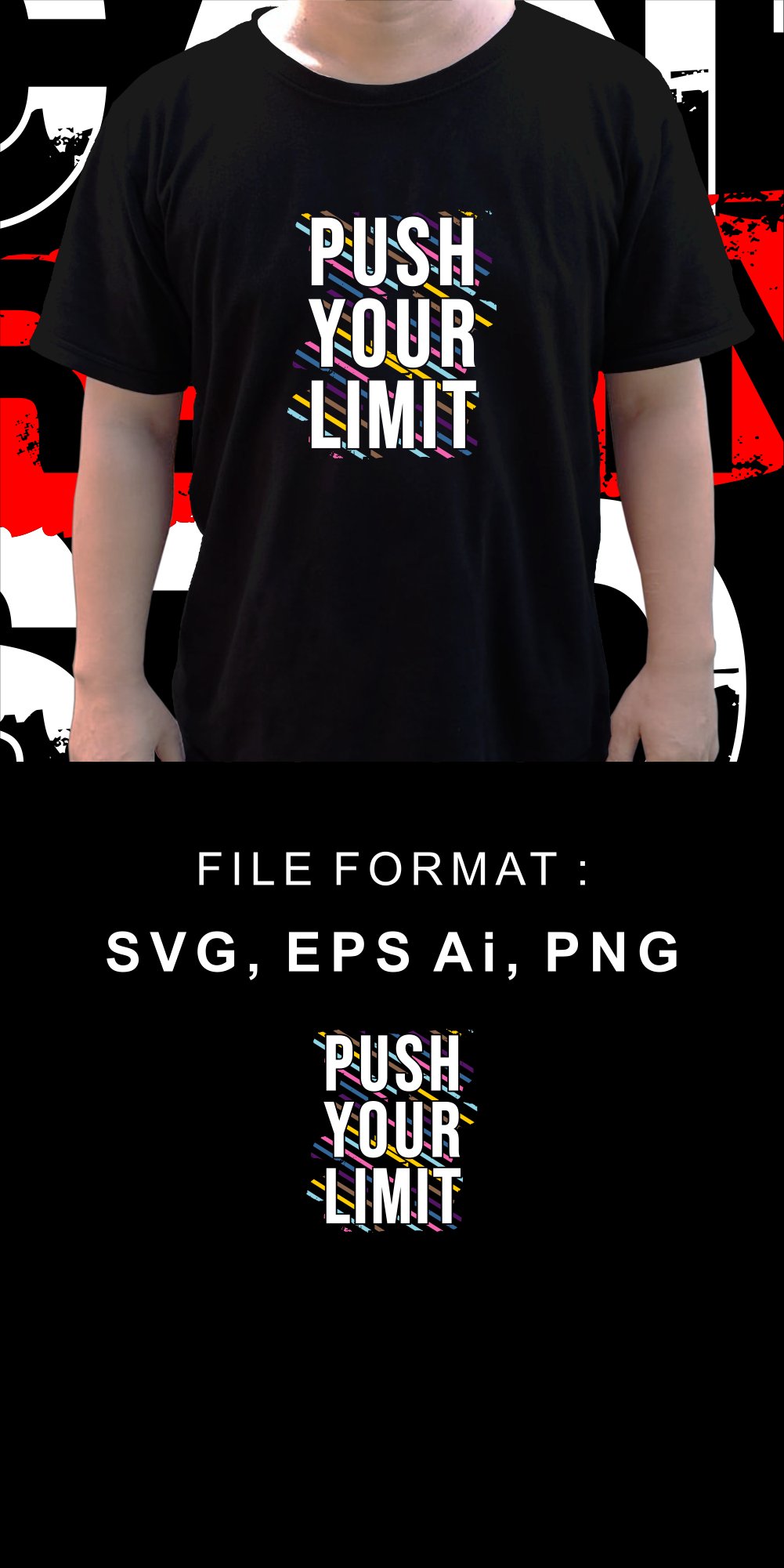 Push Your Limit Svg, Inspirational Quotes, T shirt Png