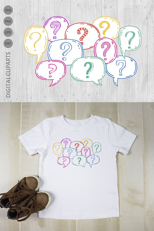 Hand Drawn Questions SVG